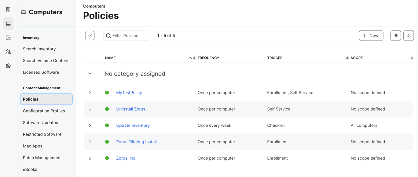 Jamf MDM macOS Deployment