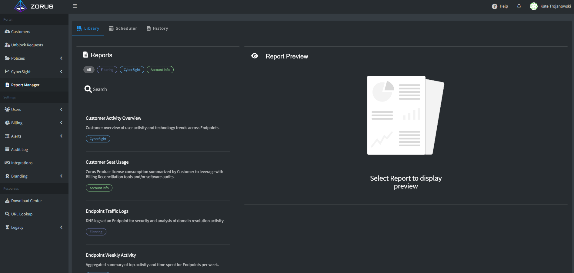 Report Library Walkthrough
