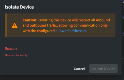 Zero Trust Device Isolation QuickStart